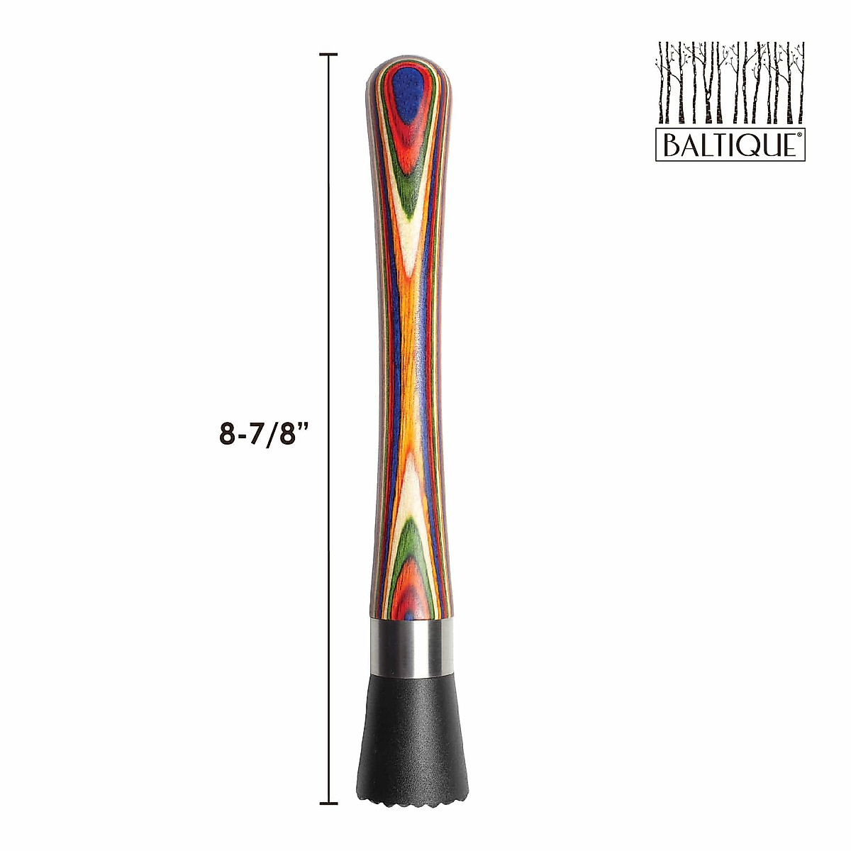 Baltique Marrakesh Collection Muddler for Cocktails with Non-Scratch Head for Mojitos and Fruit Based Drinks