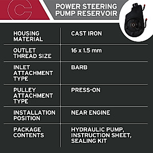 A1 Cardone 20-8760 Remanufactured Power Steering Pump with Reservoir (Renewed)