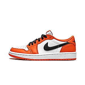 Nike Jordan Womens WMNS Air Jordan 1 Low CZ0775 801 Starfish - Size 9W, Starfish/White-black