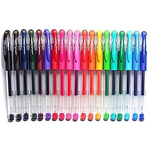 Uni-ball Signo UM-151 Gel Ink Pen, 0.38 mm,19 colors set (Japan Import)