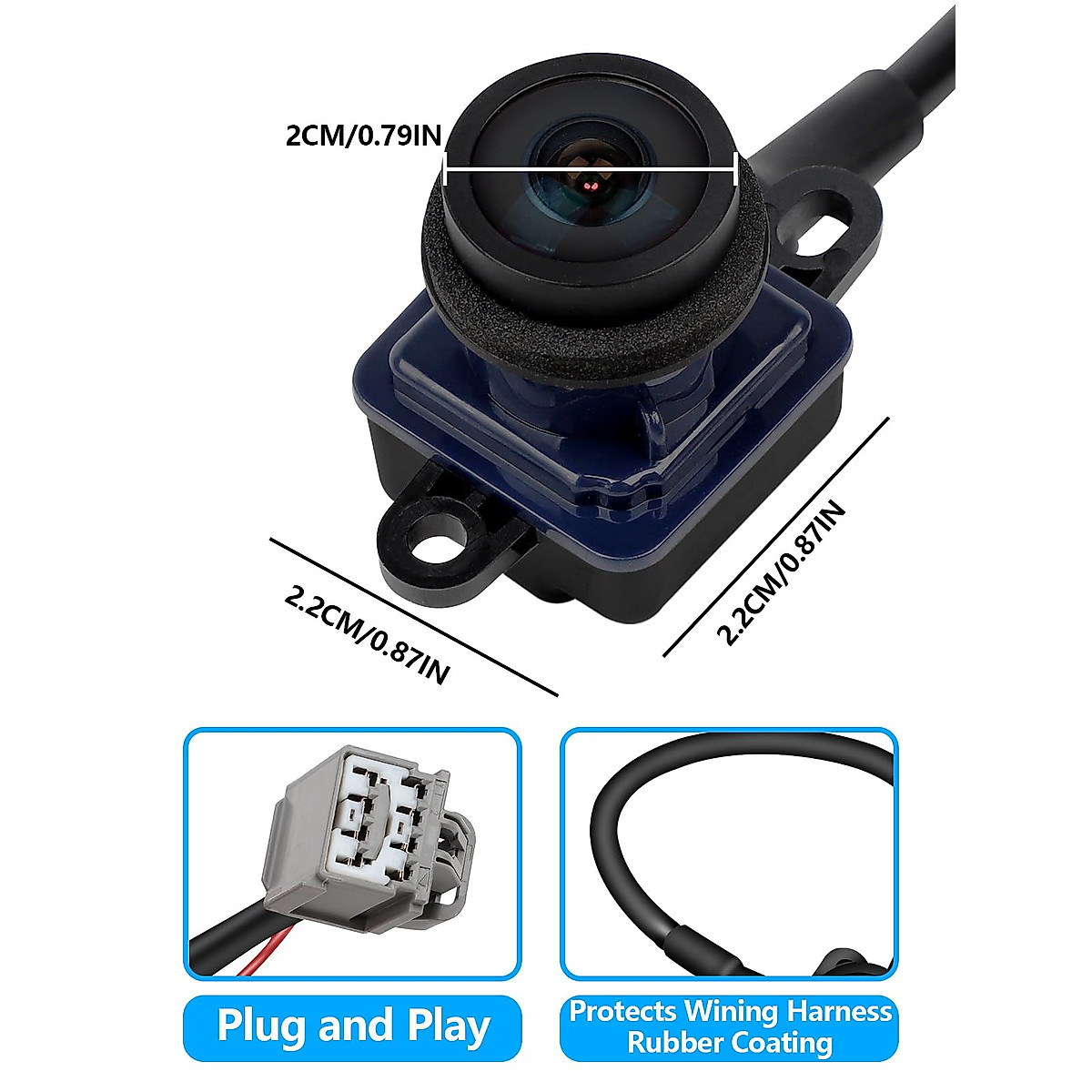 Rear View Backup Camera Compatible for Dodge Journey 2011-2019 Reverse Camera Replaces 56054158AB 56054158AC 56054158AD 56054158AE 56054158AF 56054158AG