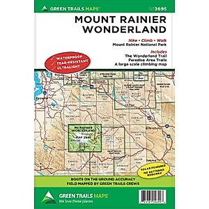 Mount Rainier Wonderland Climbing, WA No. 269SX (Green Trails Maps)