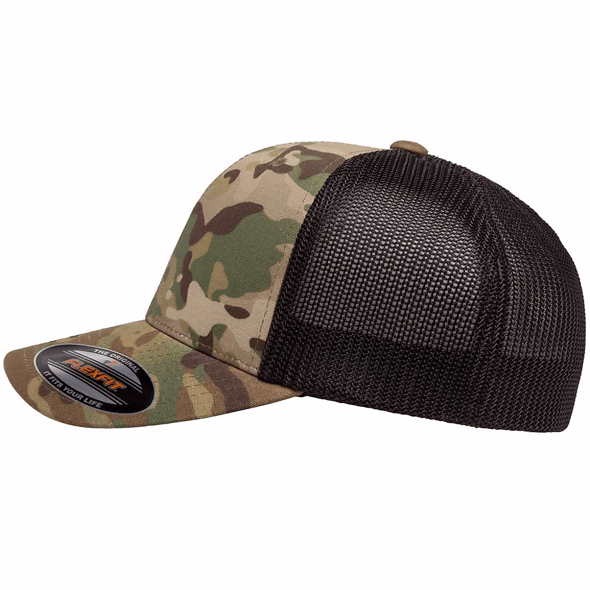 Flexfit Trucker Mesh Fitted Cap, MULTICAM® Green, OS