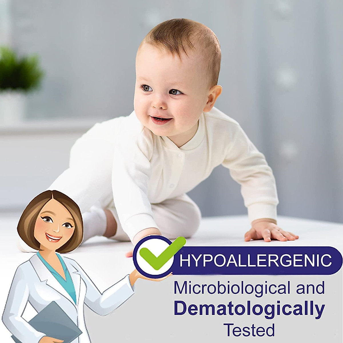 SOHO, Bio-Natural Sleepy Baby Diapers, Made from Organic Cotton and Bamboo Extract, Ultimate Comfort and Dryness, Wetness Indicator, Comes with The Baby Wipes, (4 Maxi 15-35 Lbs Count- 24 PCs)