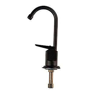 Westbrass D203-NL-62 6" Touch-Flo Style Pure Cold Water Dispenser Faucet, Matte Black