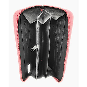 Texas West Women's Embroidered Metal Skull Purse Handbag and Wallet set in 7 colors (Red Wallet)