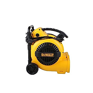 DEWALT 3/4 HP Air Mover, 3 Speed MAX 1800 CFM Floor Fan, Portable Utility Blower Fan, DXAM-2818 Yellow