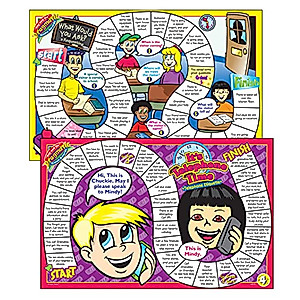 Super Duper Publications | Say and Do Positive Pragmatic® Social Skills Laminated Games | Educational Learning Resource for Children