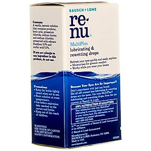 Bausch & Lomb ReNu MultiPlus Lubricating and Rewetting Drops 0.27 oz (Pack of 5)