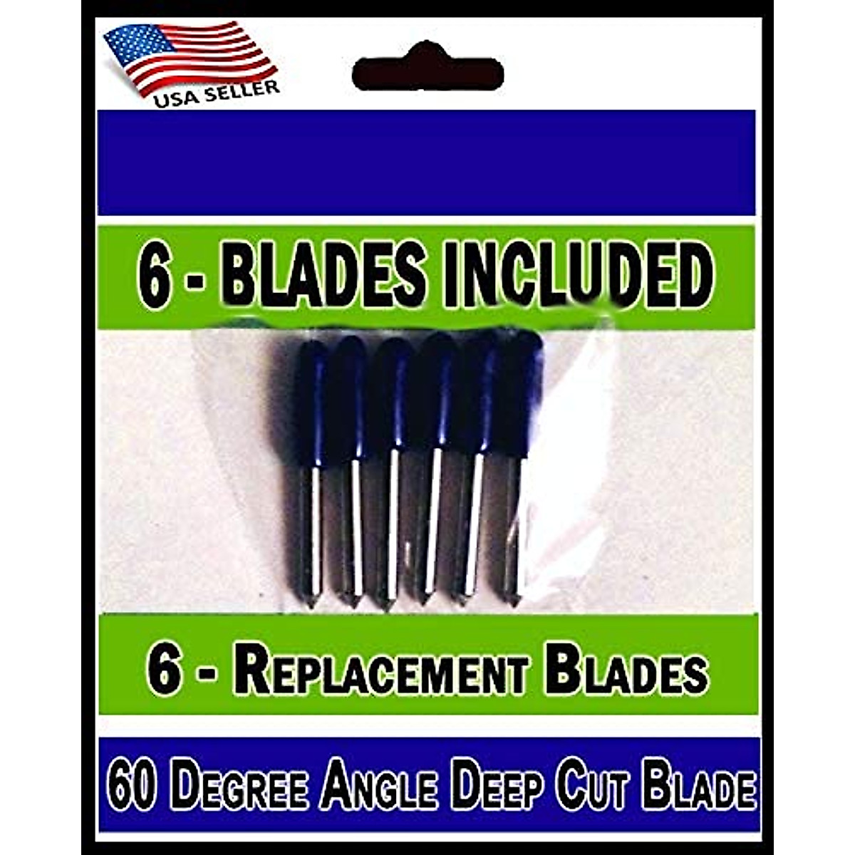 6 Pack Made in USA Deep Cut Point Explore Maker Replacement Blades for Cutting Machines Compatible with Bridge Cricut Air Expression 2 Explore one Maker 1 2 3