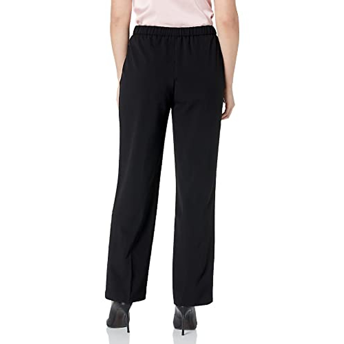 Briggs New York Womens Pull on Average Length & Short Length Dress Pants, Black, 12 US