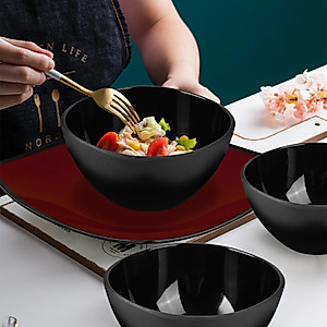 afcevnlb Square Melamine Dinnerware Sets 12 Piece Service for 4 Deep Red Plates and Bowls Sets for Indoor/Outdoor Grill, Holiday Party, Camping