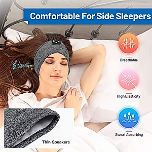 Perytong Sleep Headphones, Bluetooth Sports Headband Headphones with Ultra-Thin HD Stereo Speakers Perfect for Sleeping,Workout,Jogging,Yoga,Insomnia, Air Travel, Meditation