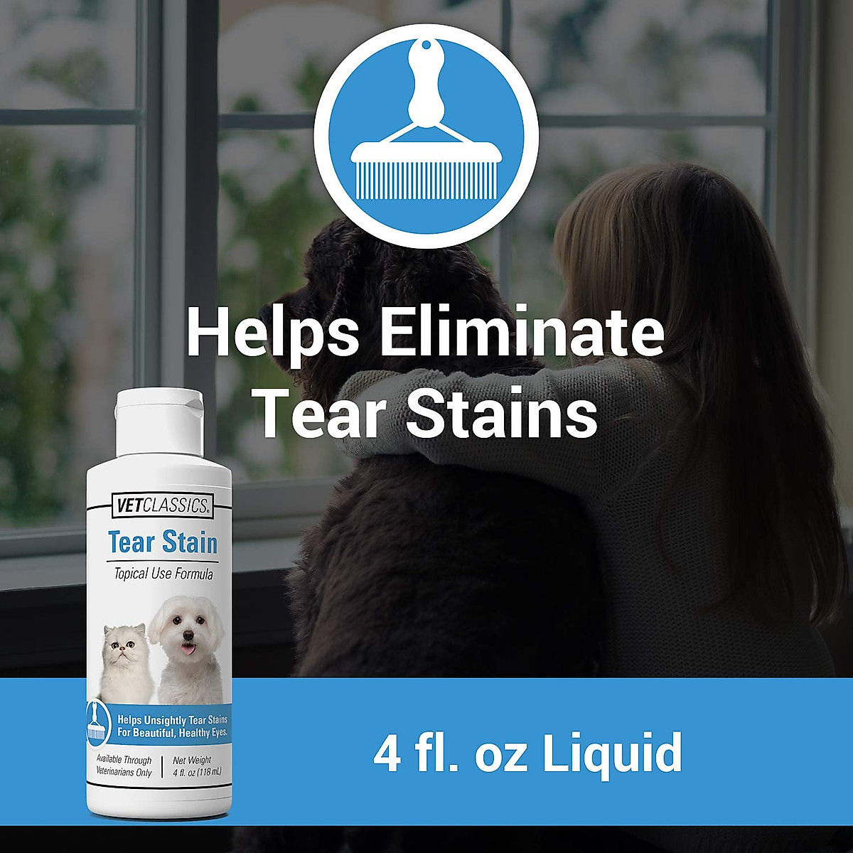 Vet Classics Tear Stain Topical Remover Liquid (4 oz)