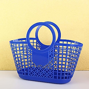 generic Plastic Storage Basket with Handle, Plastic Shopping Baskets Kitchen Fruit Vegetable Storage Basket Portable Shower Bath Baskets(red), AM15SD0EQ90US