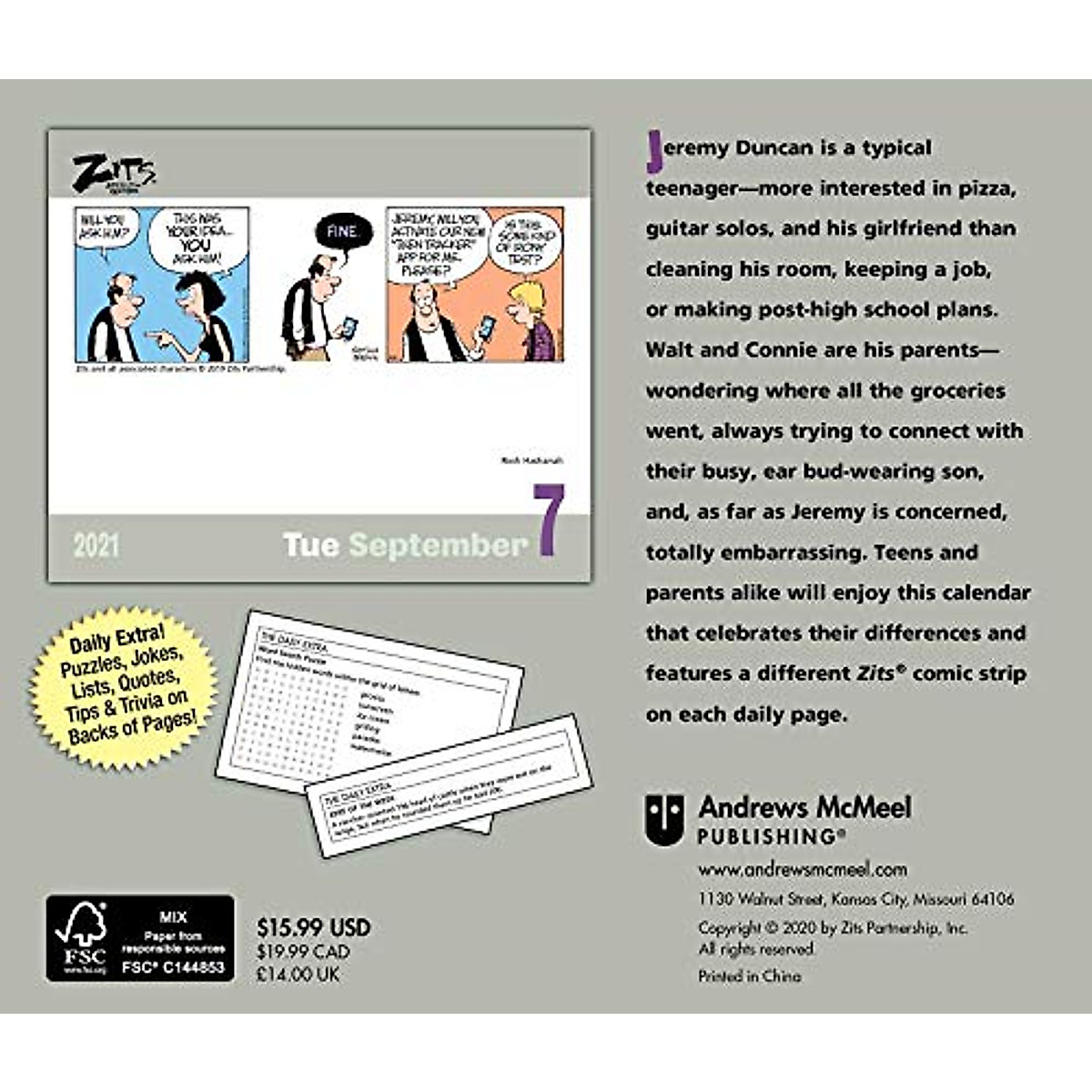 Zits 2021 Day-to-Day Calendar