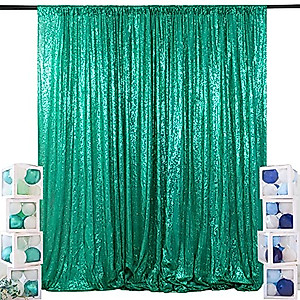 4FTX6FT-Mint Green-Sequin Photo Backdrop Wedding Backdrop Photo Booth,Party Backdrop Photography Background (Mint Green)
