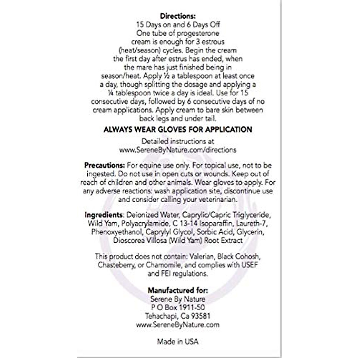 Serene By Nature Equine Calming, 3 Month Supply