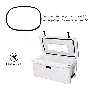 8 ft Cooler Lid Gasket Replacement Compatible with Yetii RTIC 70qt or 110qt Coolers