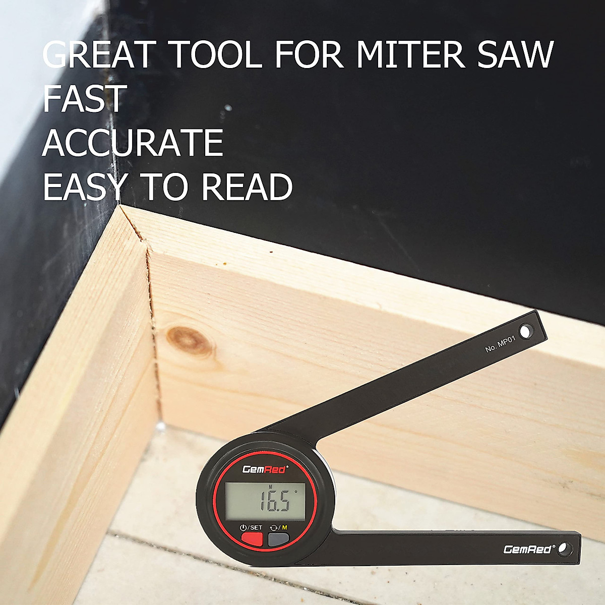 GemRed Digital Miter Saw Protractor MP01