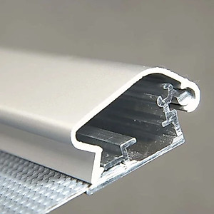 M&T Displays Snap Poster Frame Silver 1.25" Aluminum Profile Front Loading Wall Mounting Photo Picture Document Certificate Sign Holder Mitered Corner Anti Glare Cover (Silver, 40x60 in)