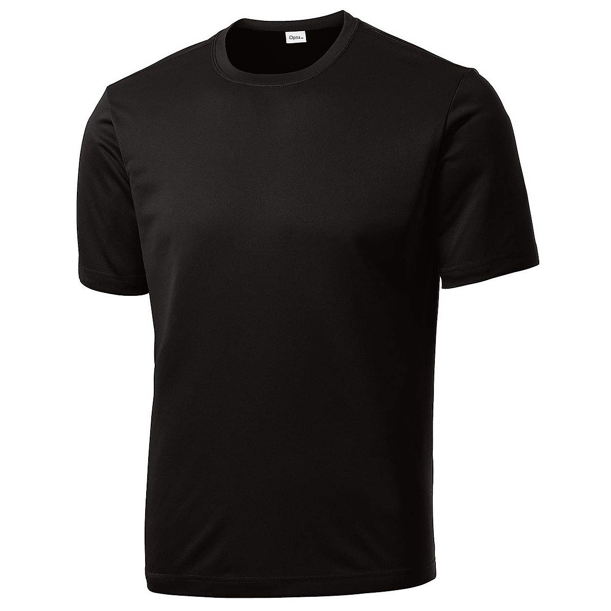 Opna Men's Big & Tall Short Sleeve Moisture Wicking Athletic T-Shirts Regular Sizes & XLT's Black