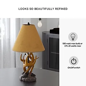 Signature Design by Ashley Derek Rustic Cabin Antler Lamp Set, 2 Count, Brown