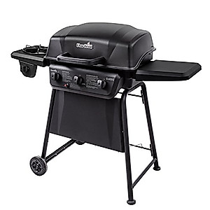 Char-Broil Classic 360 3-Burner Liquid Propane Gas Grill with Side Burner & 3-4 Burner Large Basic Grill Cover & 8666894 SAFER Replaceable Head Nylon Bristle Grill Brush, One Size