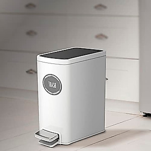 BabyPop! Recycle Trash Can Combo, Recycle Magnet for Trash Can, Garbage Recycle Bin Combo, Trash Recycle Bin Combo, Farmhouse Rustic Design