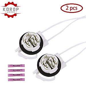 Light Socket Wire Harness Pigtail Repair Kit (2pcs) LED/Standard, Bulbs# 4114,4157,3157,Replaces# 19258649, LS94,645-607,Daytime Running Light Socket,Turn Signal Lamp Socket,Brake Light Socket