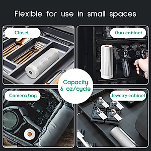 Mini Dehumidifier, Afloia Cordless Rechargeable Dehumidifier Gun Safe Dehumidifier Renewable 1*Set+1*Free Dehumidifier Combo, Ultra Portable for Cabinet Closet RV Car Washroom Small Room