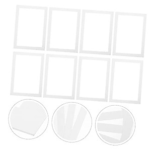 Didiseaon 10pcs Photo Frame Lining Cardstock Photo Frame Matting for Picture Frames Photo Frame Mats Picture Frame Mats Picture Matting Photo Backing Board Core White Paper Matte Cutting Mat