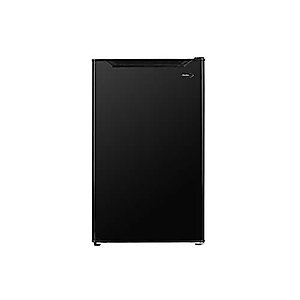 Danby DCR033B1BM 3.3 Cu.Ft. Compact Refrigerator, Mini Fridge with Top Chiller for Bar, Living Room, Den, Basement, Kitchen, or Dorm, Black