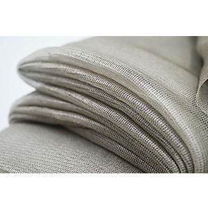 Reducing EMF Nano Silver Fiber Mesh Fabric Shielding Your Environment from WiFi Radiation Smart Meters Cell Towers Rf Protection for Mosquito Netting Healthy to Body 39"x58" inch