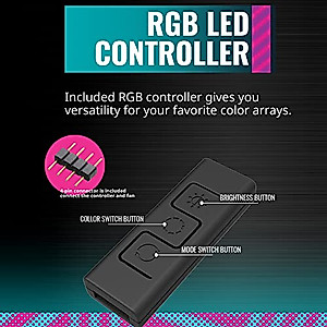 Cooler Master Hyper 212 RGB CPU Air Cooler with SF120R PWM Fan, Gun-Metal Nickel Fins, 4 Copper Heat Pipes - For AMD Ryzen & Intel LGA1700/1200/1151