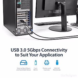 StarTech.com 4 Port USB 3.0 PCIe Card w/ 4 Dedicated 5Gbps Channels (USB 3.2 Gen 1) - UASP - SATA / LP4 Power - PCI Express Adapter Card (PEXUSB3S44V)