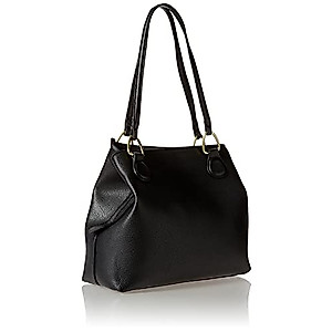 Bueno of California Marshmellow Grain Tote, Black