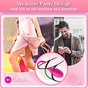 Adult Sex Toys for Women Couples - App Control Wearable Panty Vibrator with 9 Vibrations, G spot Clitoral Stimulator Couple Vibrators, Rose Sex Stimulator for Women Pleasure, Adult Sex Toys