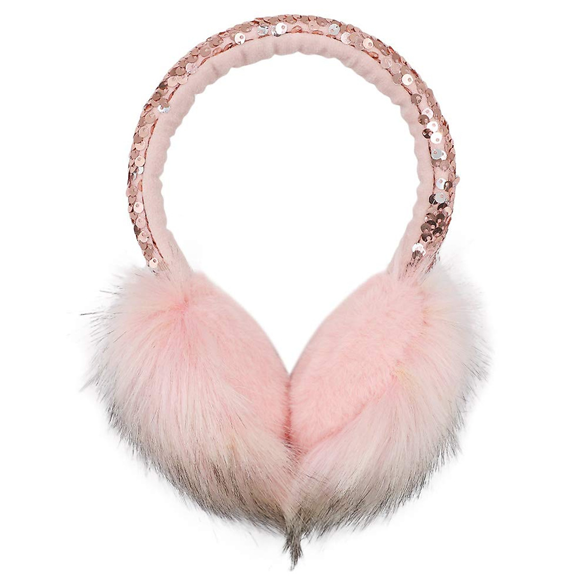 ZTL Women Winter Ear Muffs Fluffy Faux Fur Warm Earmuffs Girls Ear Warmer Soft Plush Outdoor Adjustable Ear Covers