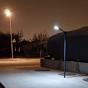 Light Pole Mount, 20" Solar Lighting Mounting Bracket Extension Pole Kitfor Solar Street Light, Lights Fixture Antenna Adaptor Outdoor Arm for Street Light, Wall Mounted Tire, Barn Lamp, Post Tree