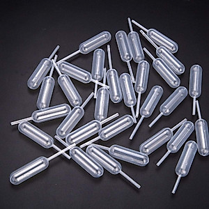 100 Pcs 4ml Clear Plastic Pipettes Disposable Liquid Dropper Pipettes Squeeze Transfer Pipettes Liquid Injector for Strawberry Cupcakes, Chocolate and Ice Cream