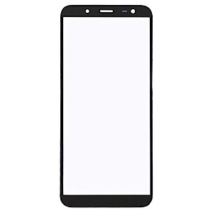Outer Glass Front Glass Replacement for Galaxy J6, J600F / DS, J600G / DS (Black) (Colour: Black)