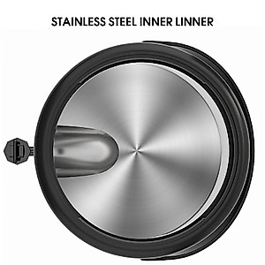 VorChef Hot Beverage Dispenser, Stainless Steel Insulated Beverage Dispenser Cold and Hot Drink dispenser with Thermometer–3.2-Gallons 12 Liters Water Dispenser with Spigot for Tea & Coffee, Water