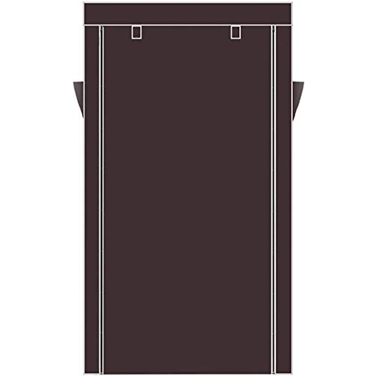 Shoe Rack 10 Tier Shoes Cabinet Storage Organizer Closet with Dustproof Nonwoven Fabric Cover r, Store up to 45 Pairs of Shoes (Dark Brown Extra-Wide)