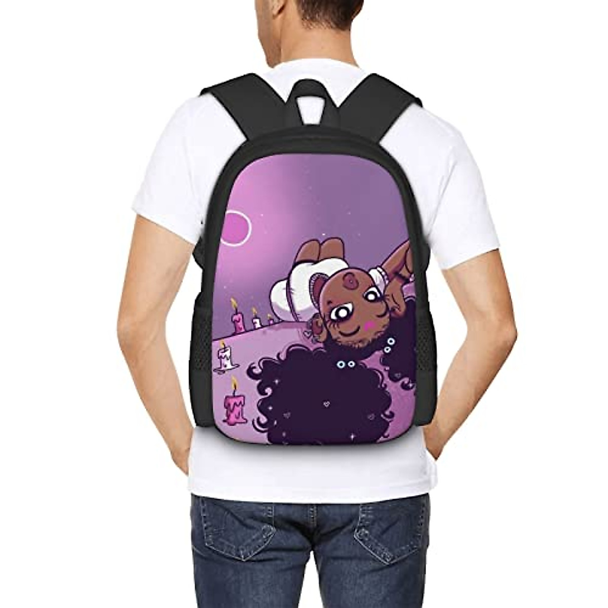 nrseag African American Girl Backpack Black Girl Backpack African Kids Cute Black Girl Bookbag for School Kids Teen Girls