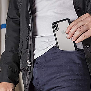 Speck Products Presidio Show iPhone Xs/iPhone X Case, Clear/Black