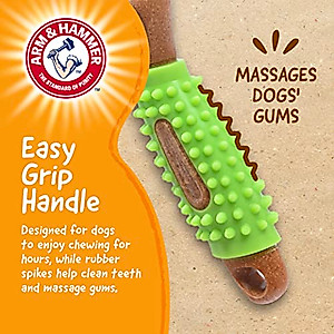 Arm & Hammer for Pets Chew Tools Collection: Wood Blend Wrench Chew Toy for Dogs | Compressed Wood Dog Chew Toys with Baking Soda, Safer & Durable Alternative to Chewing Sticks 8 Inch