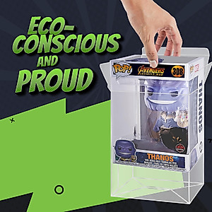 (50 Pack) EcoTEK Protectors Pop Protector Compatible with - 4" Inch Funko POP! Figures, Strong, Clear Pop Case, Acid Free