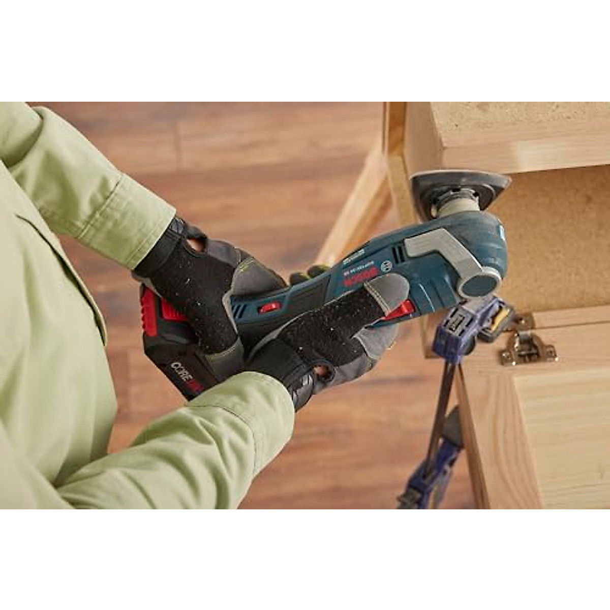 BOSCH GOP18V-34N 18V Brushless StarlockPlus Oscillating Multi-Tool Bare Tool, Cordless, Variable Speed, with 1-1/4 In. Bi-Metal Plunge Cut Blade