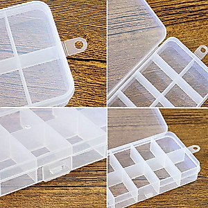 10 Grids Fixed Portable Plastic Organizer Container Storage Box (2 pcs)